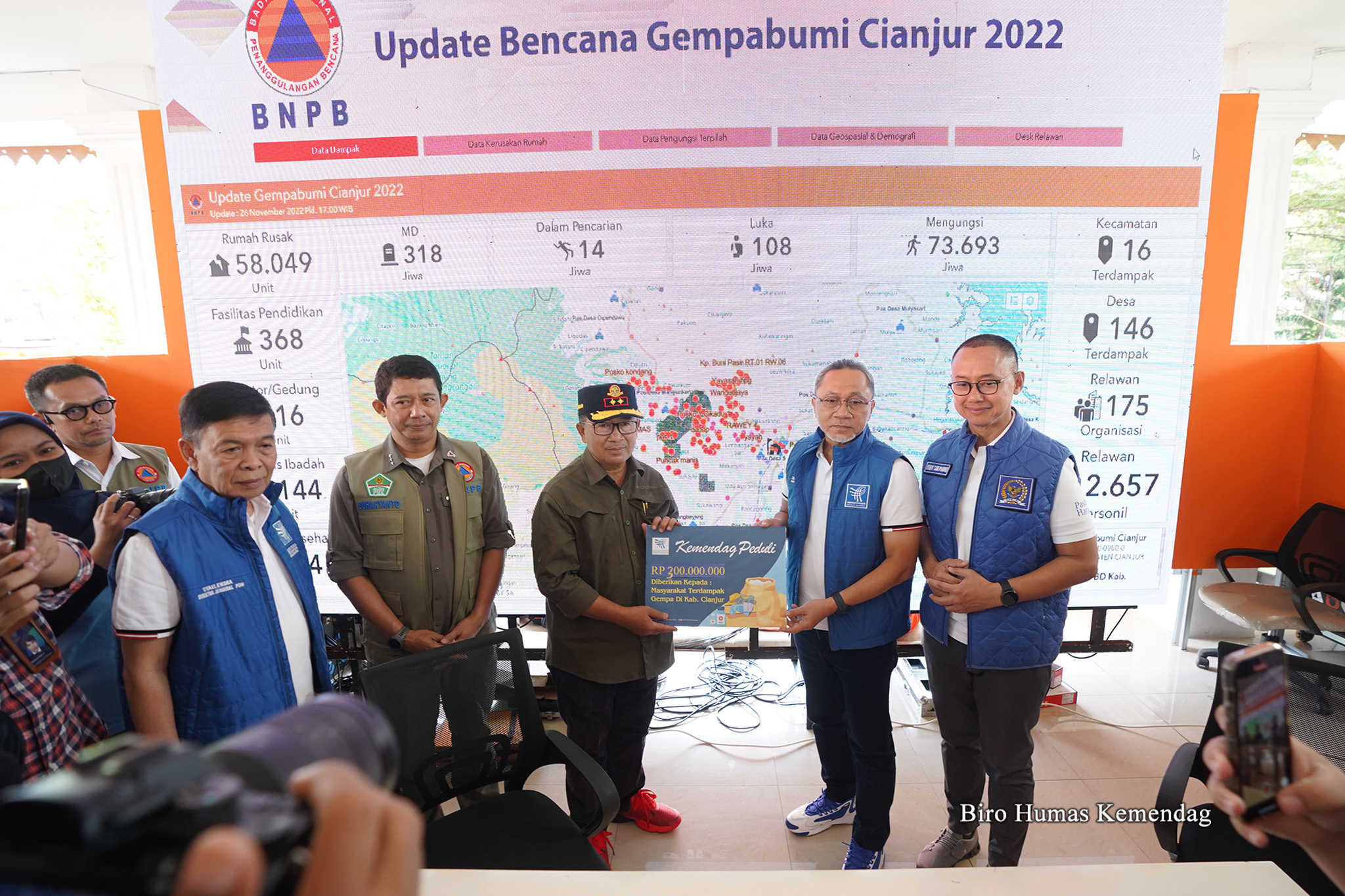 Mendag Serahkan Bantuan Kemendag Peduli di Cianjur, Jawa Barat ...