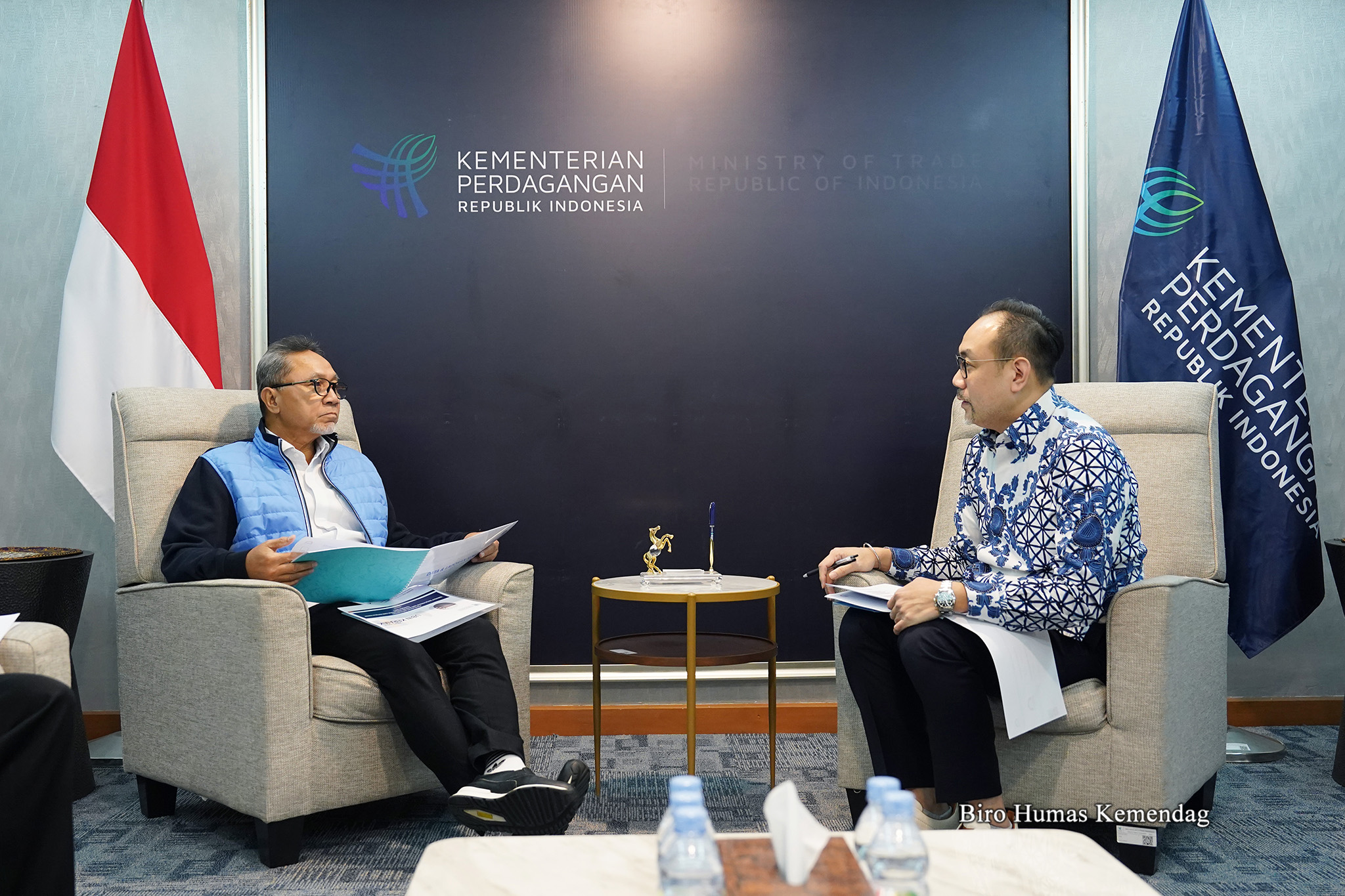 Pertemuan Mendag dengan Ketua Umum ASAKI - Kementerian Perdagangan Republik Indonesia