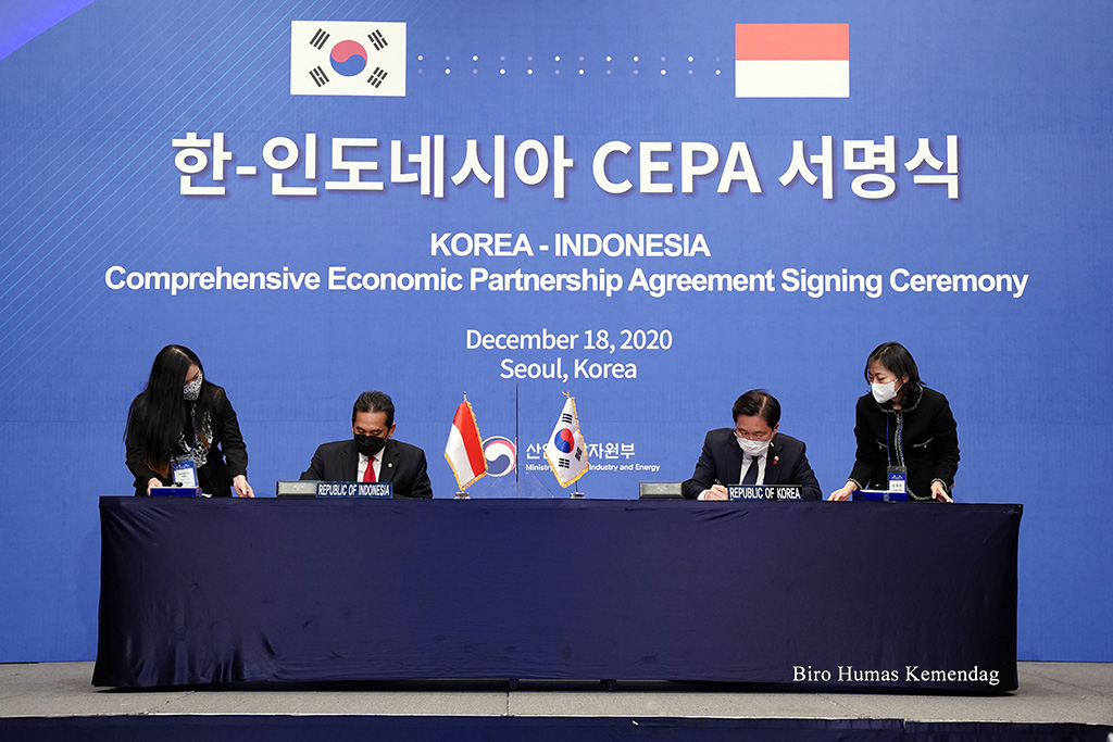 Penandatanganan Indonesia-Korea Comprehensive Economic Partnership ...