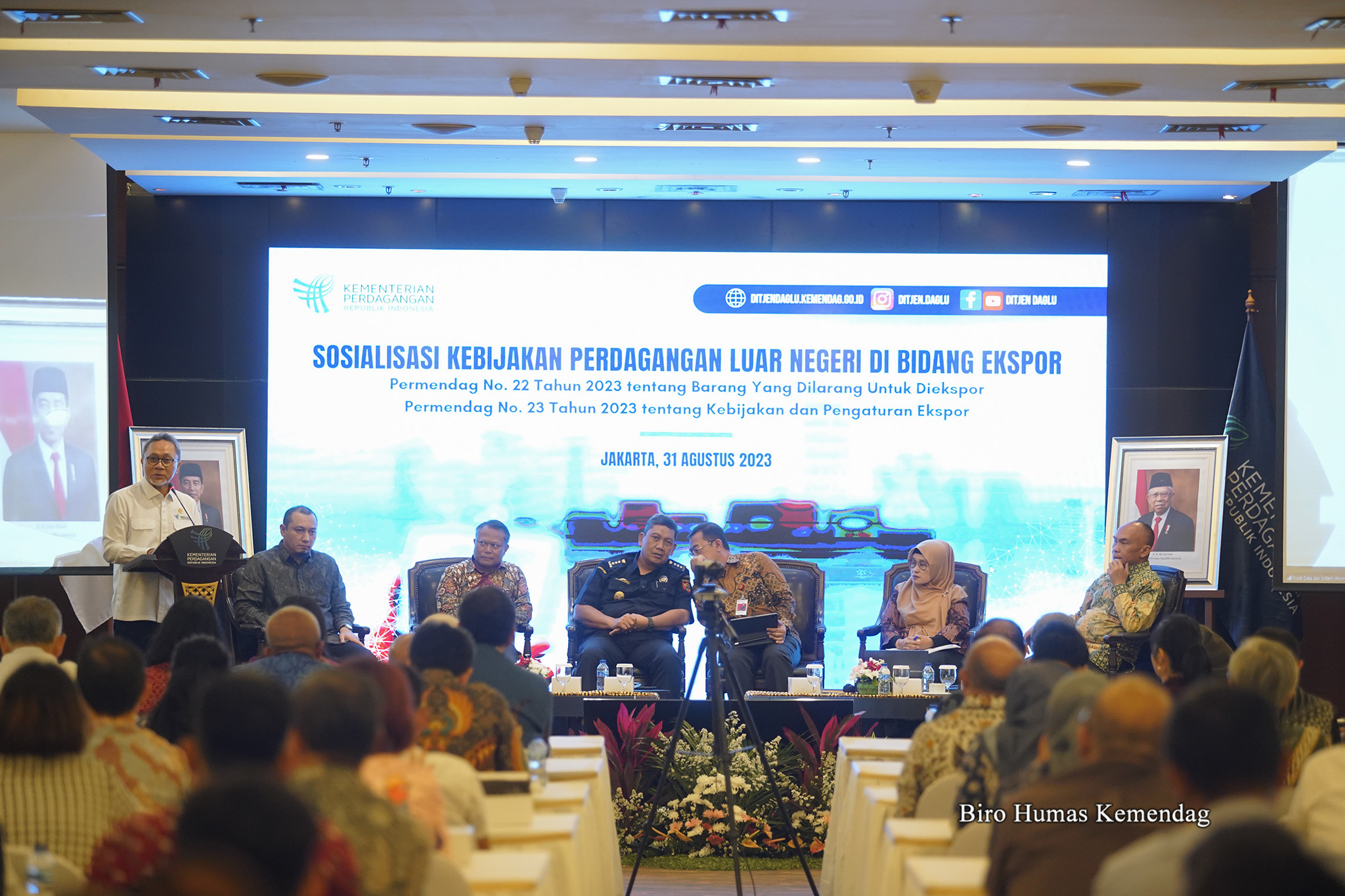 Mendag pada Sosialisasi Kebijakan Perdagangan Luar Negeri Bidang Ekspor ...
