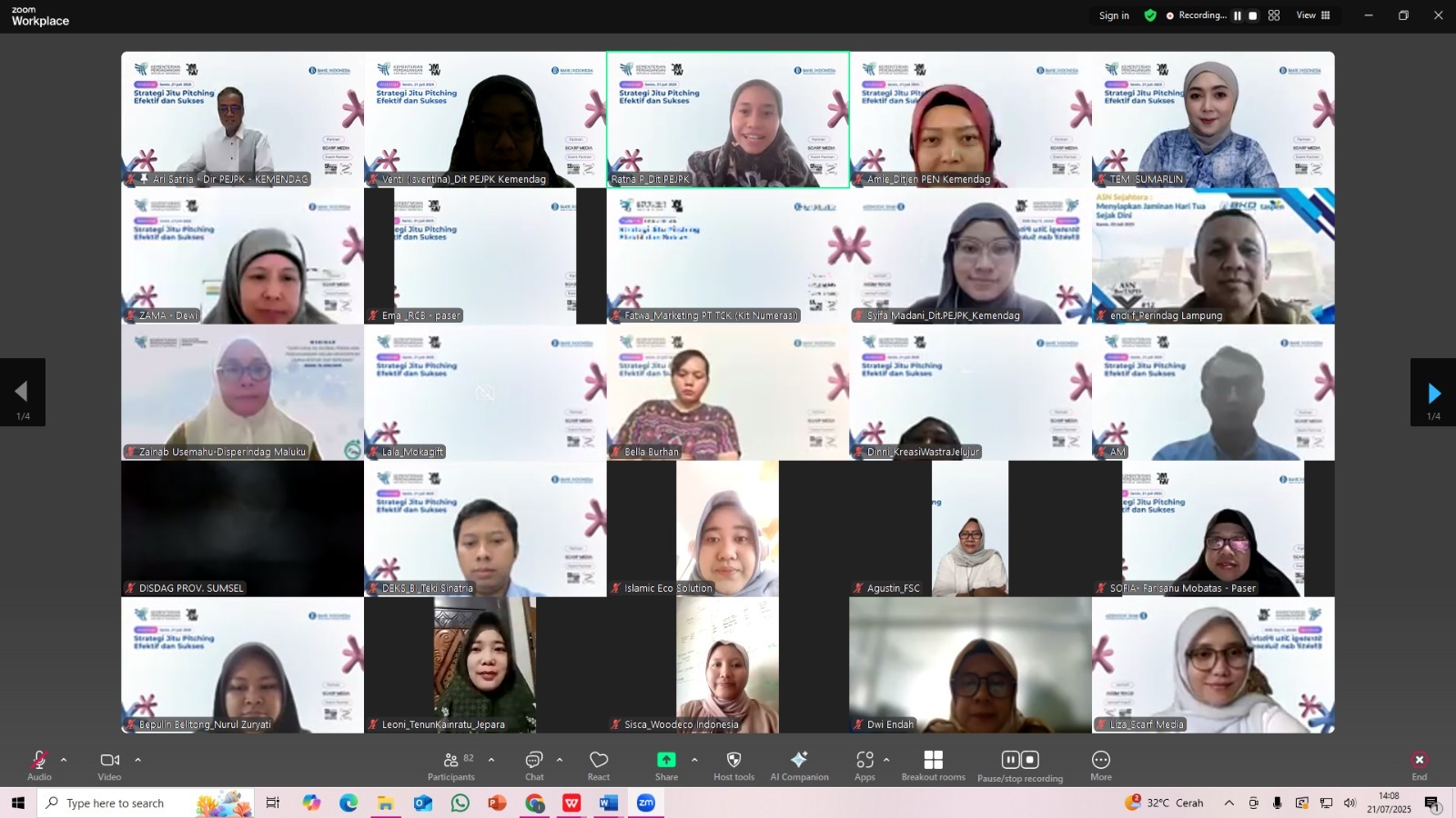 Webinar "Strategi Jitu Pitching Efektif dan Sukses" untuk Pelaku Usaha ...