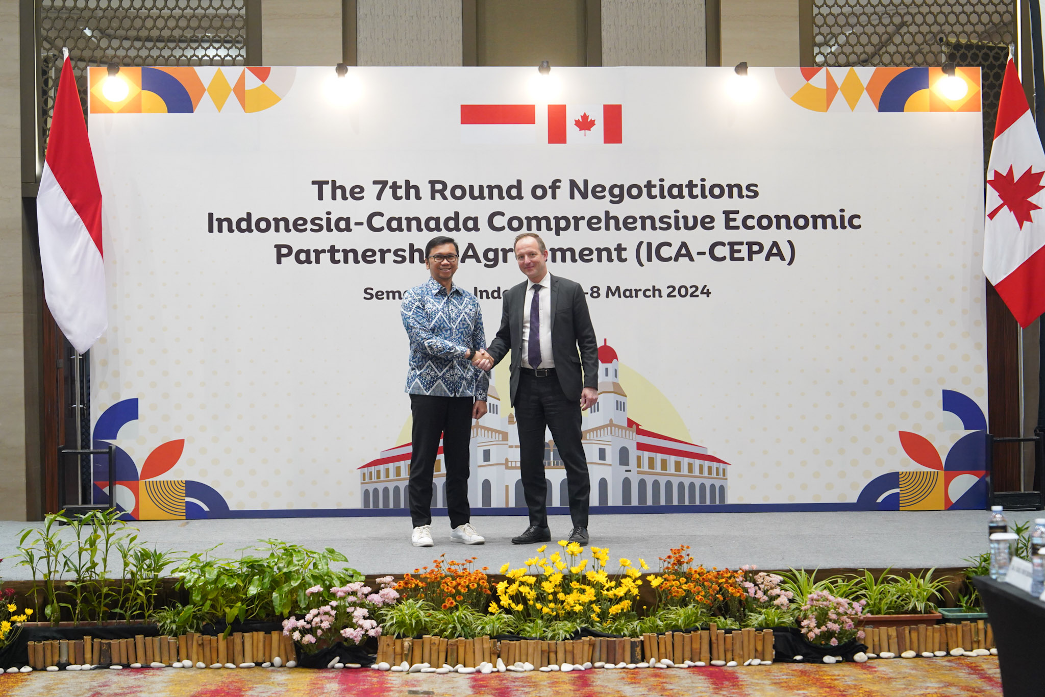 Pembukaan Perundingan Putaran Ketujuh Indonesia-Canada Comprehensive Economic Partnership ...