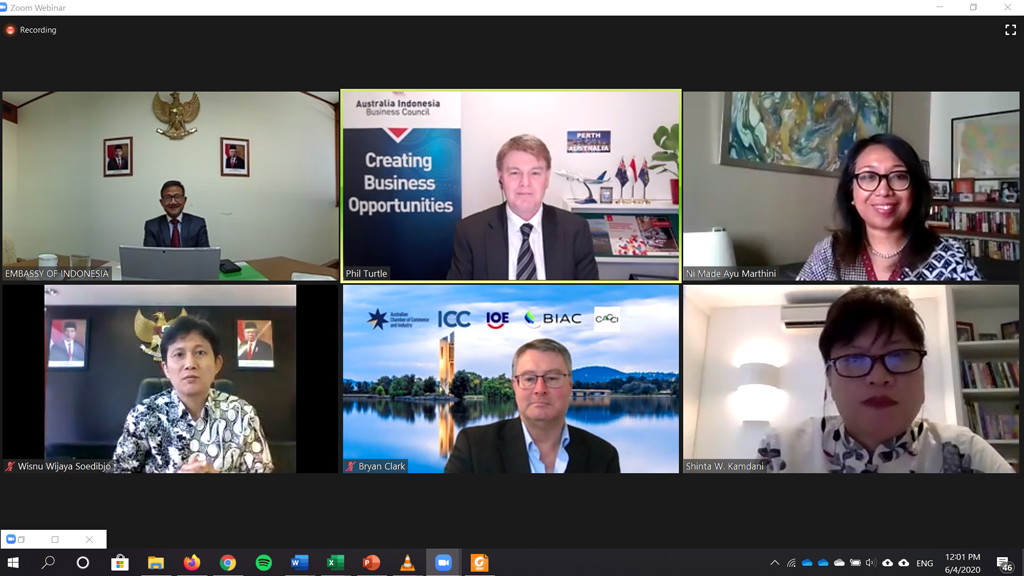 Webinar Indonesia Australia Comprehensive Economic Partnership