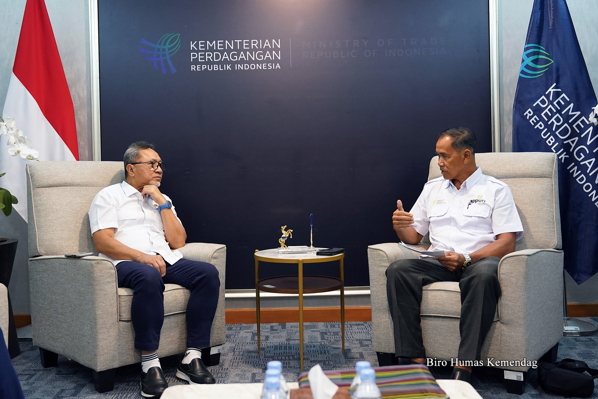 Pertemuan Mendag dengan Ketua Umum Asosiasi Petani Purik Indonesia ...