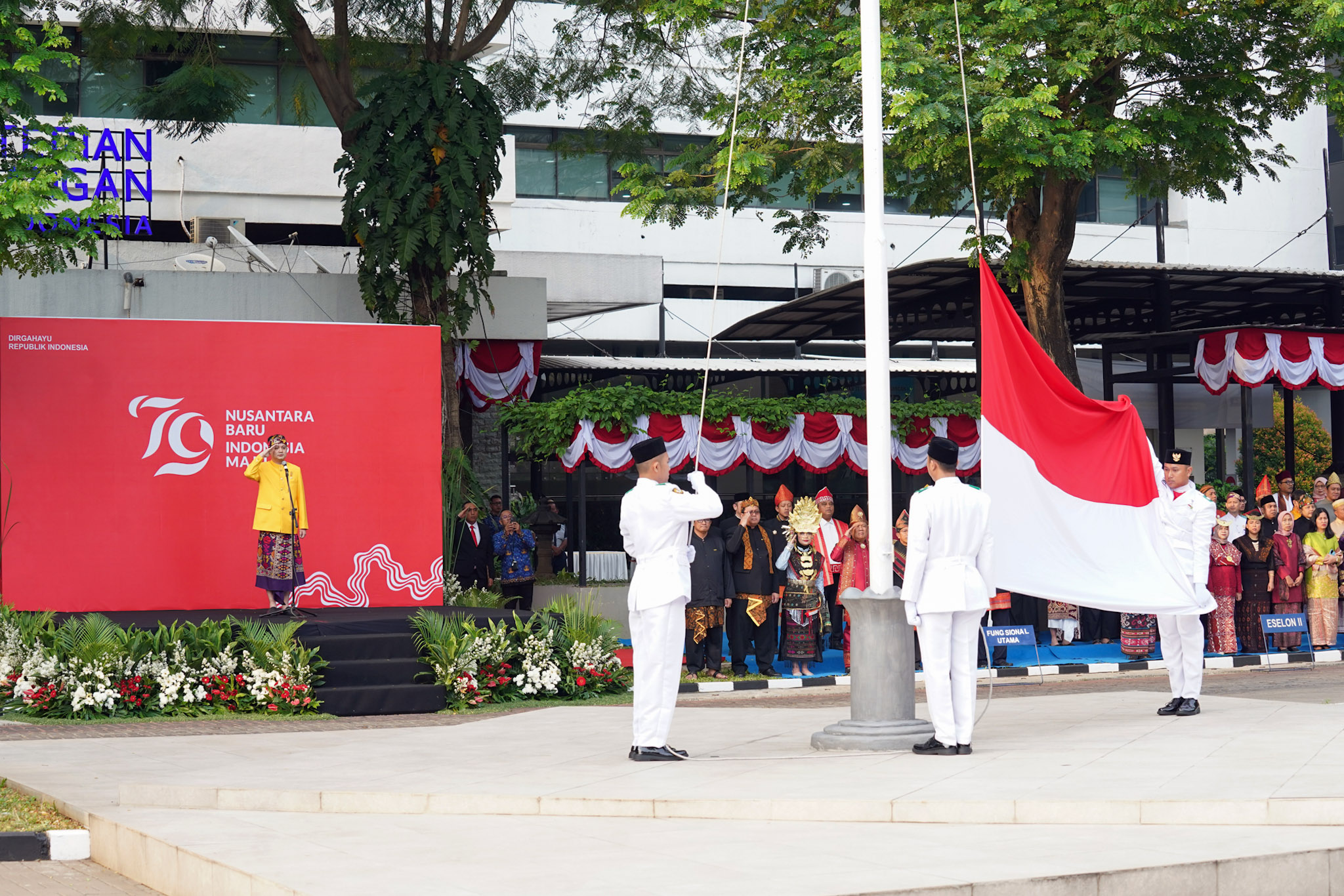 Upacara Peringatan Hari Ulang Tahun ke-79 Republik Indonesia - Kementerian Perdagangan Republik ...
